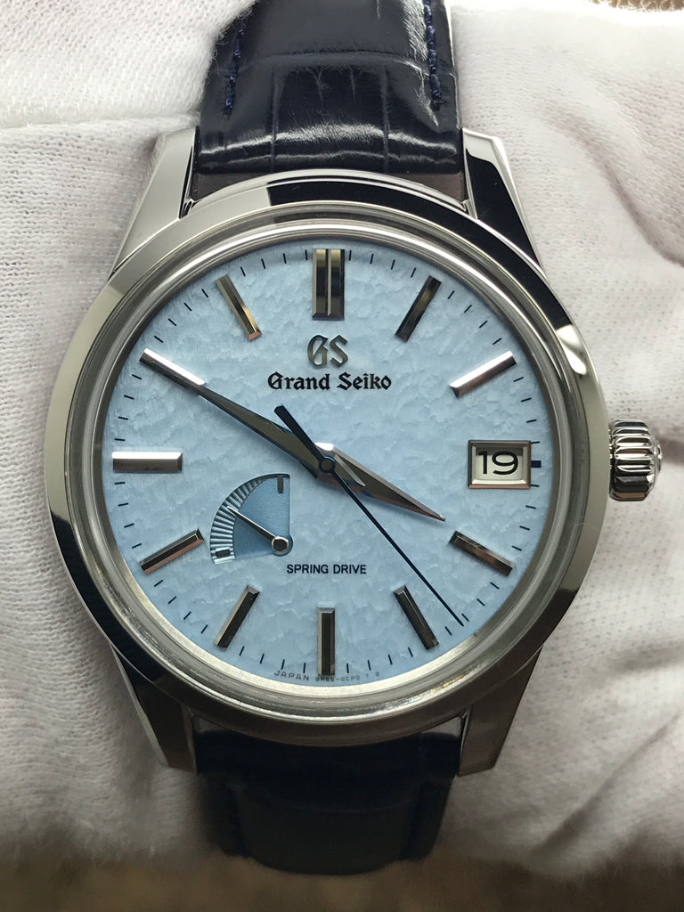 Grand Seiko Elegance Collection SBGA407 Blue Snowflake Dial Spring Dri ...